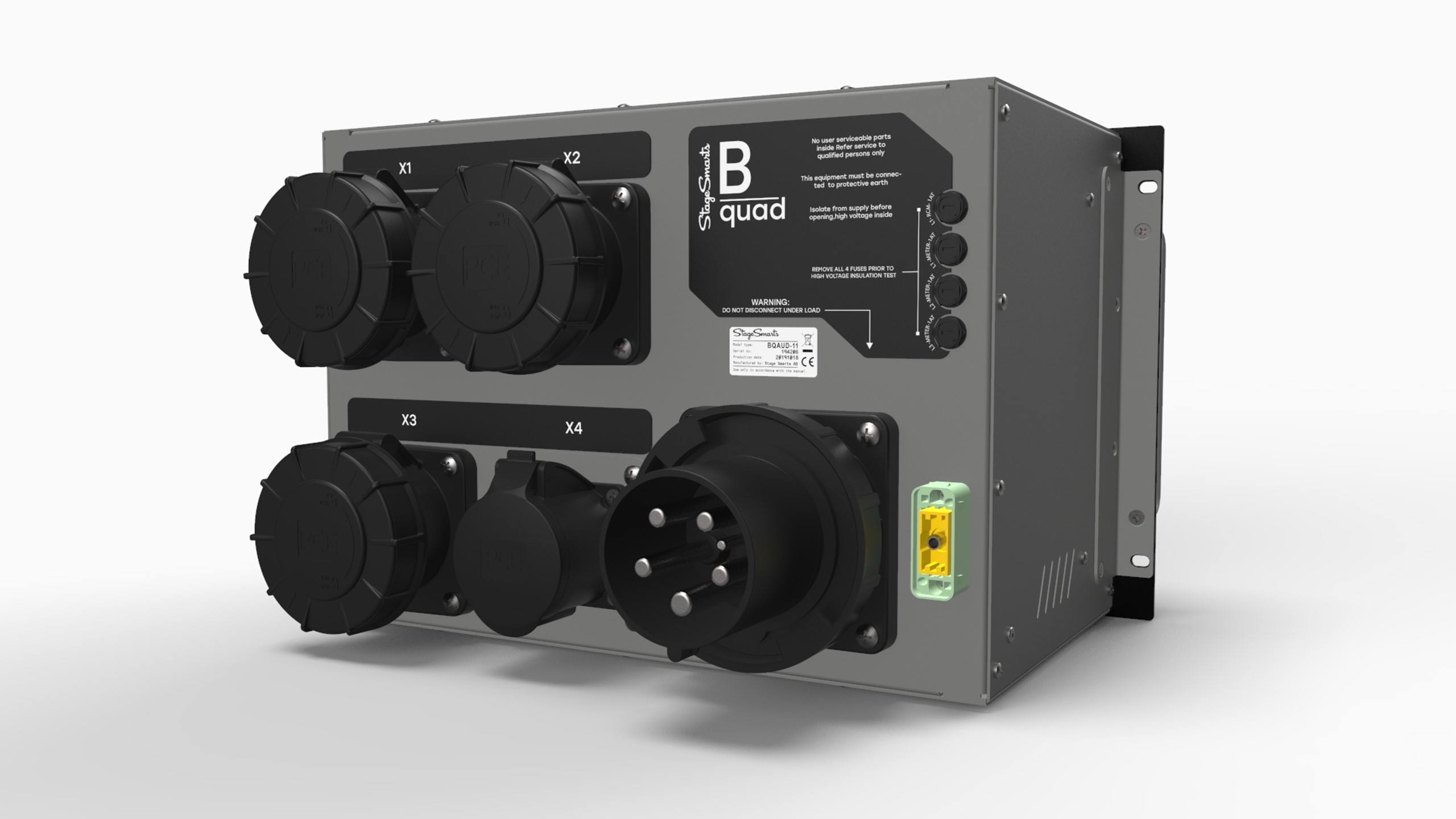 B-Quad base unit, CEE 125A input,