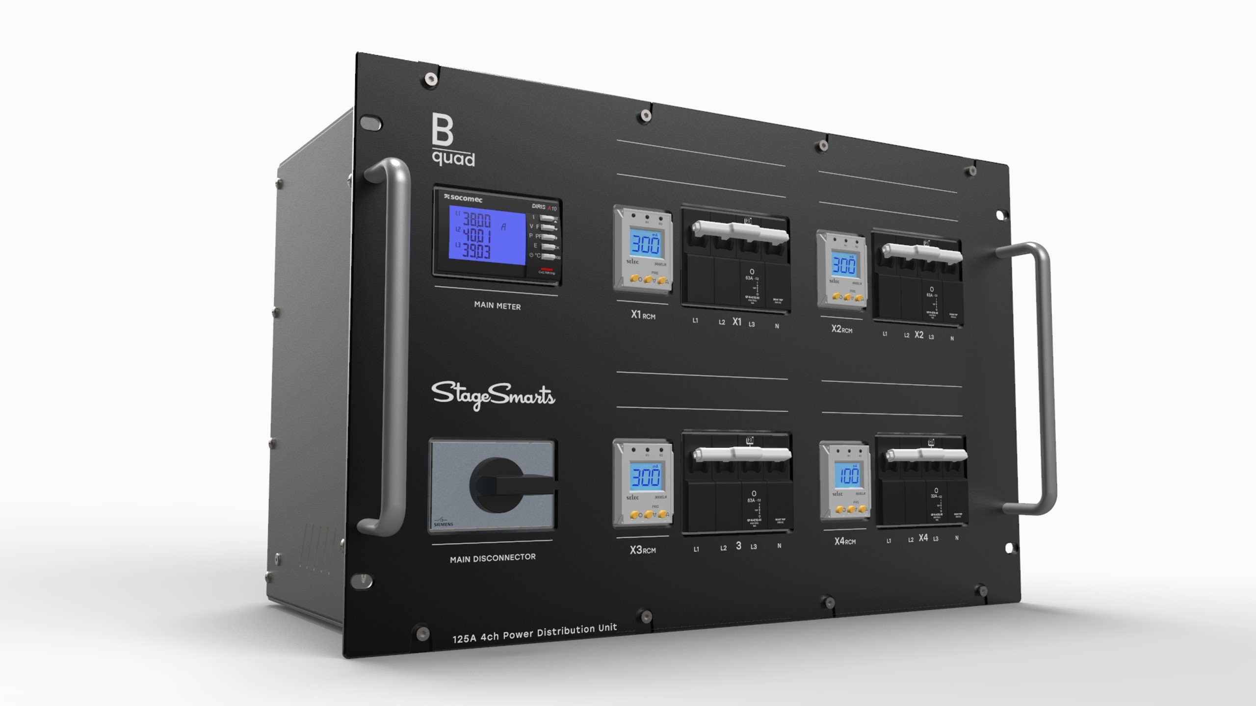 B-Quad base unit, CEE 125A input,